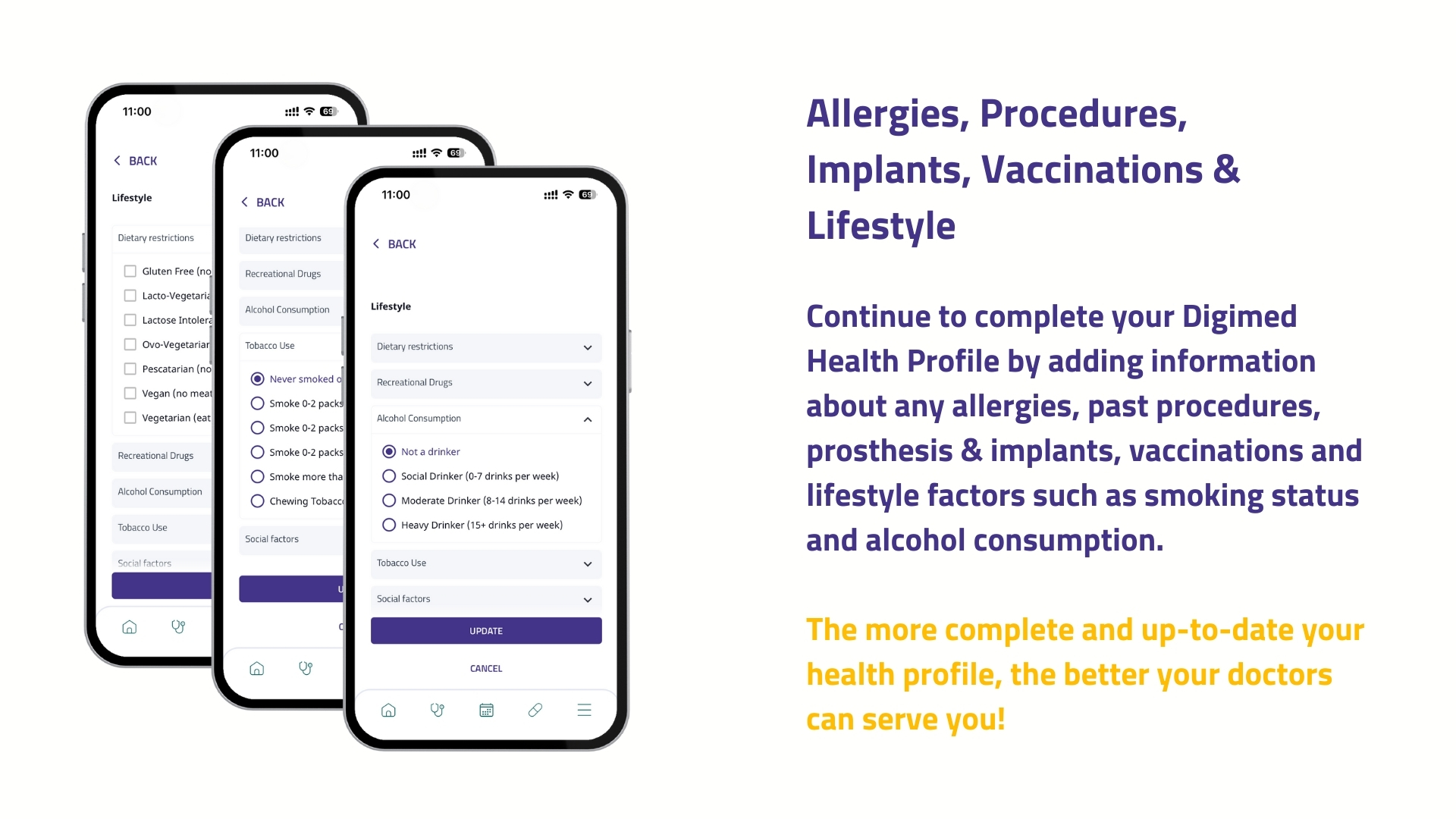 Digimed User Guide: How to complete your User Profile and Health Profile - Digimed