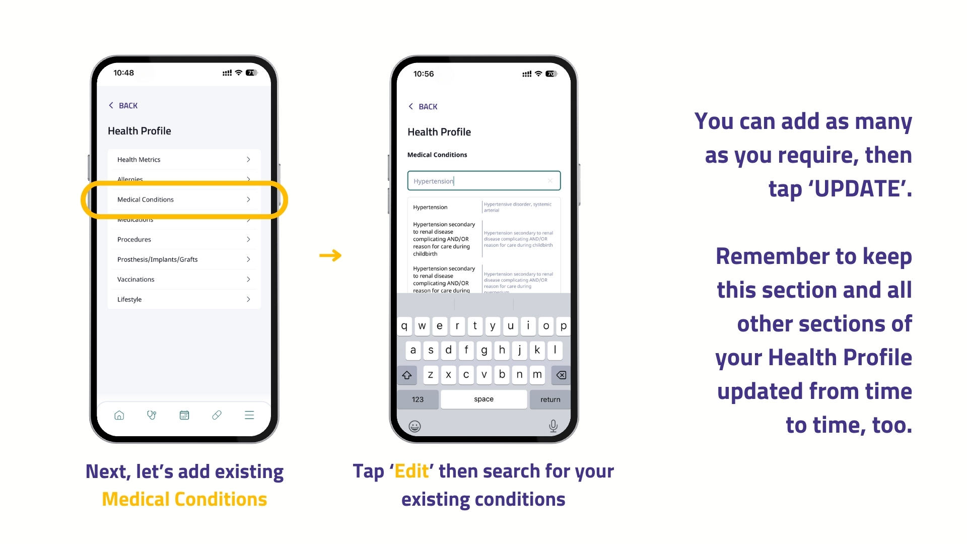 Digimed User Guide: How to complete your User Profile and Health ...